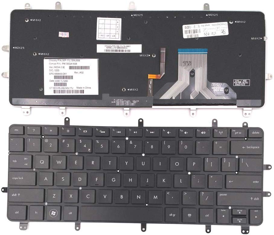 HP Spectre XT Ultrabook 13-2050NR 13-2150NR 13-2157NR GENUINE US Layout ...
